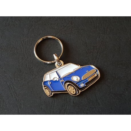 Mini Hatch One Profile Keychain, Cooper Hardtop (Blue) | eBay Australia