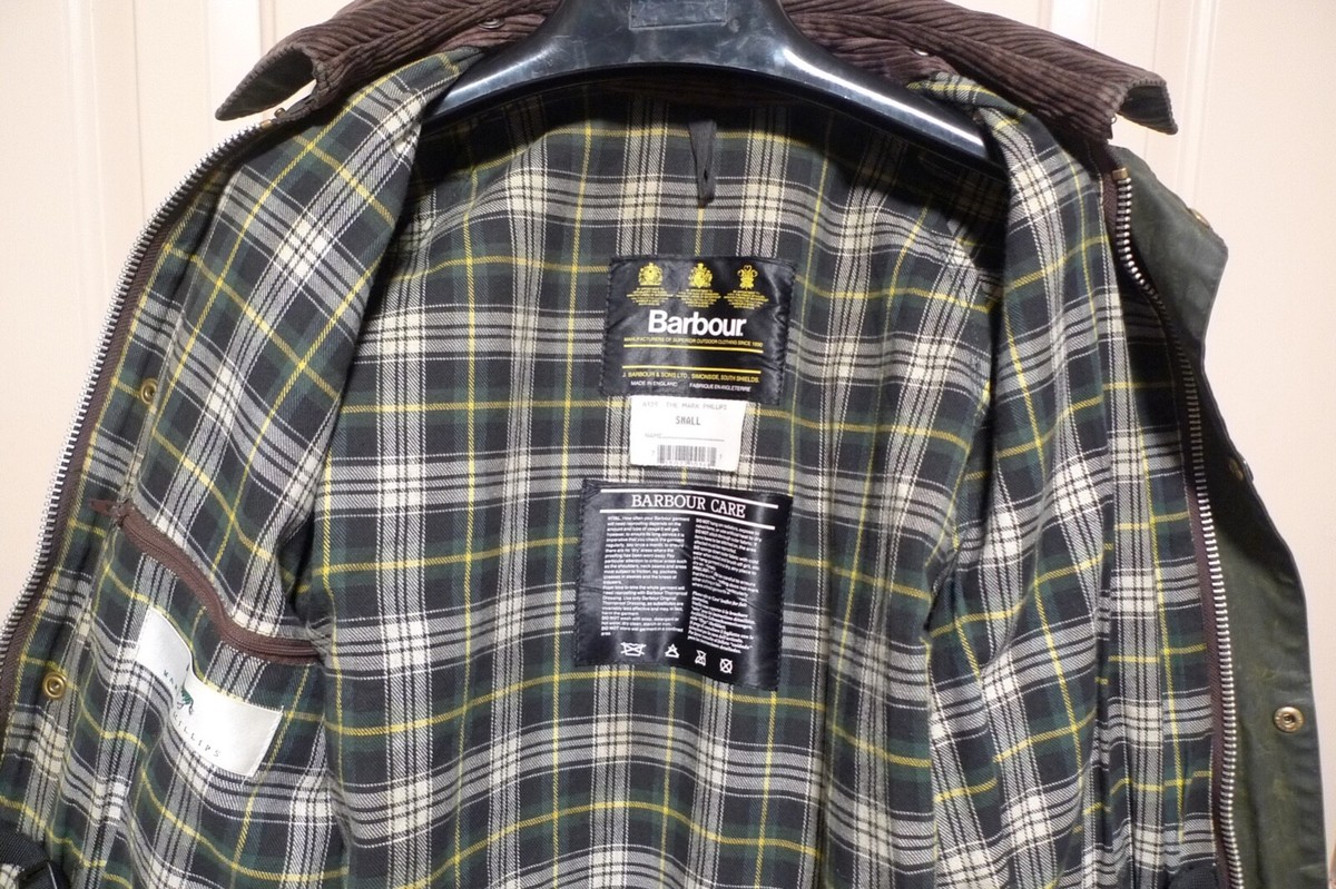 BARBOUR -A135 MARK PHILLIPS WAX COTTON JACKET & HOOD MADE BARBOUR -A135 MARK PHILLIPS WAX COTTON JACKET & HOOD MADE
