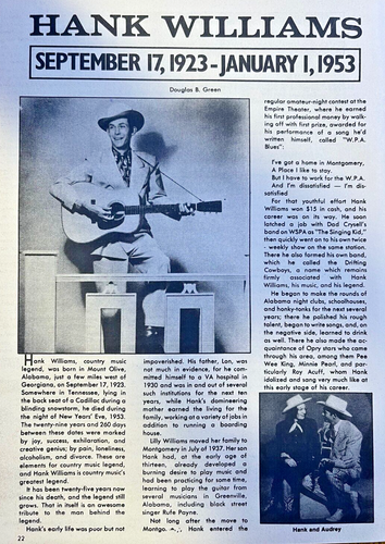 1978 Country Singer Hank Williams | eBay