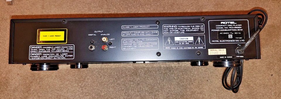 Rotel RCD-965BX Compact Disc CD Player Black Hifi Separate | eBay UK