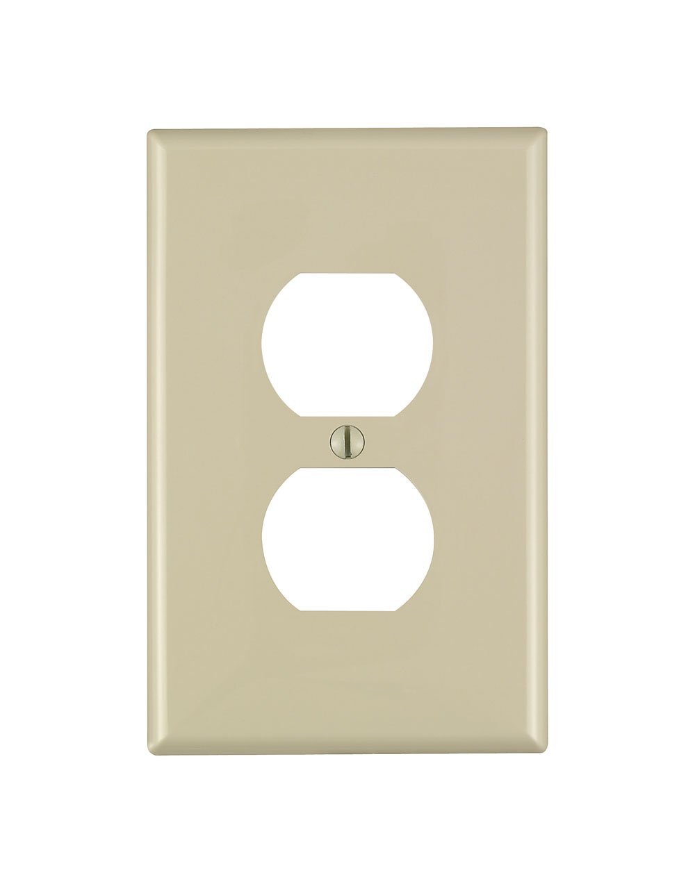 3 Leviton Ivory Large Unbreakable Receptacle Wallplate Nylon Outlet ...