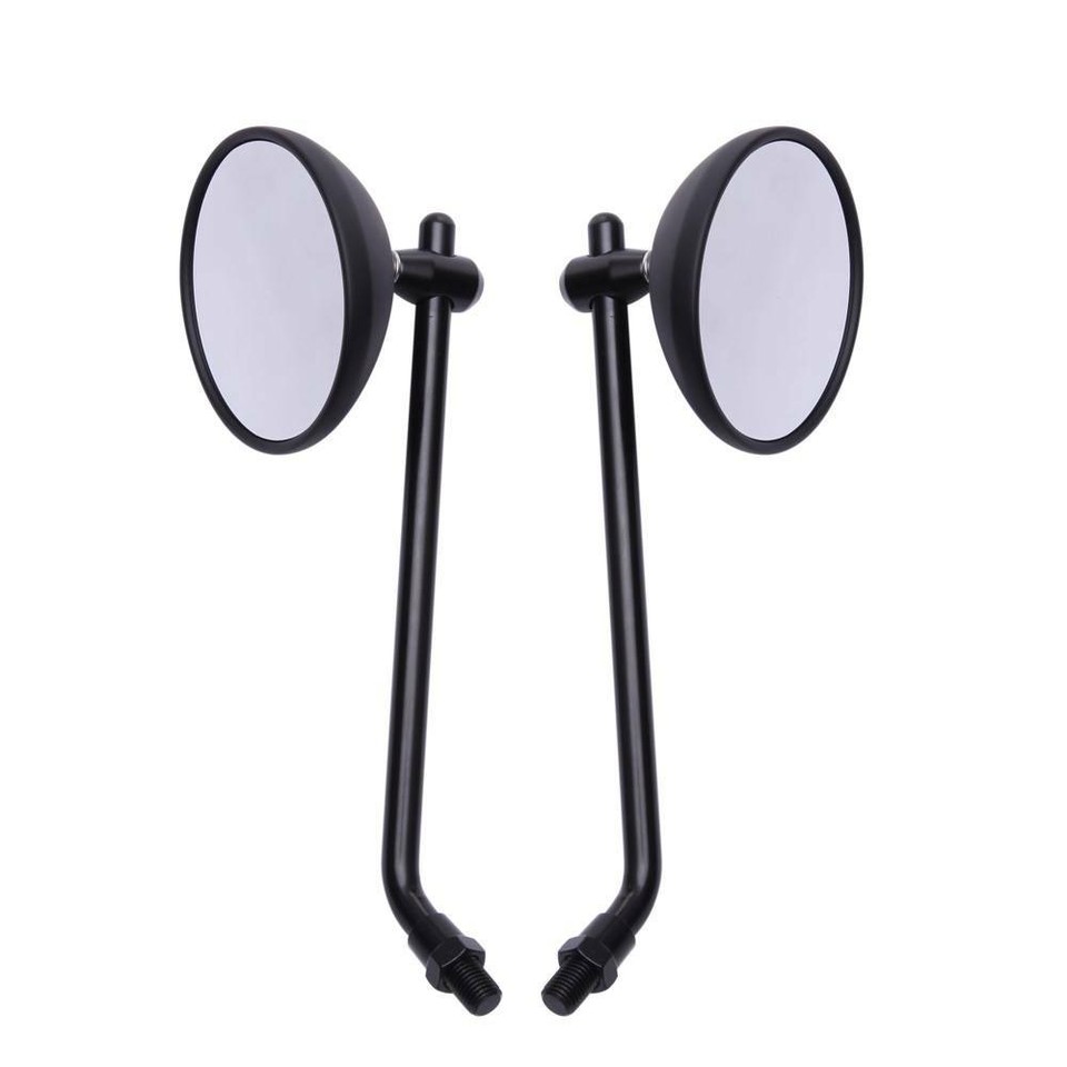 Motorcycle Long Stem Rearview Mirrors For Harley Cruiser Bobber Chopper ...