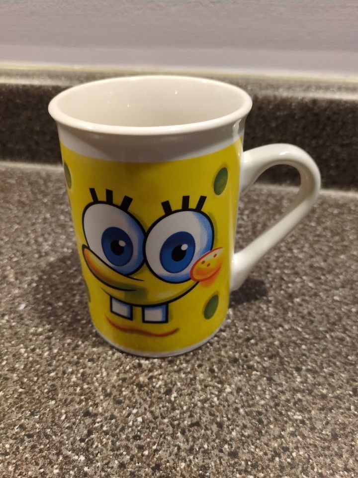 SpongeBob SquarePants COFFEE MUG Viacom 2012 Microwave Dishwasher Safe ...