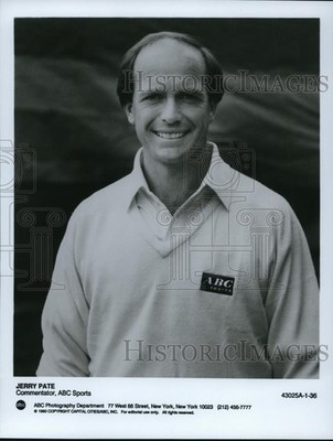 1990 Press Photo Jerry Pate sportscaster commentator on ABC Sports ...