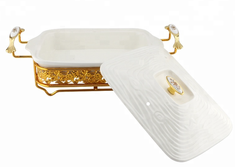 Luxury ceramic chafing dish food warmer for wedding and party with ...