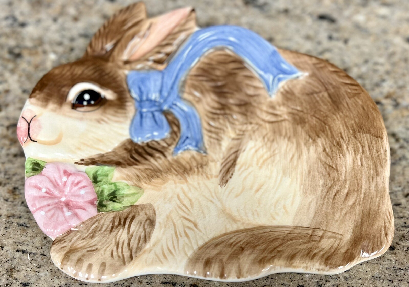 Maxcera Brown Festive Bunny Rabbit Shape Side Plates Set 4 | eBay