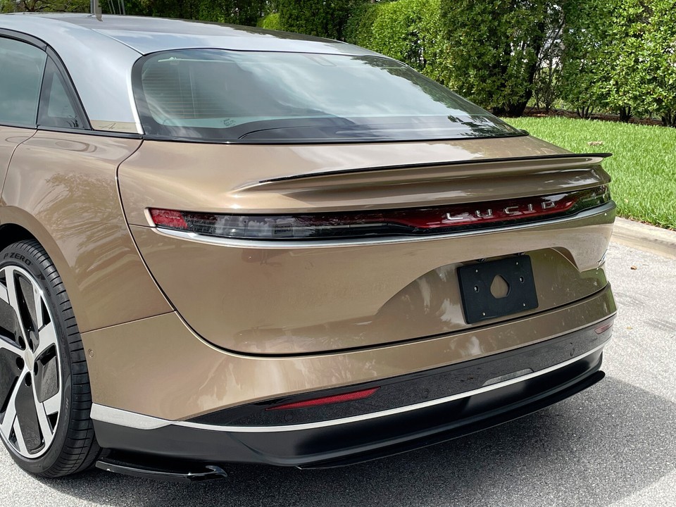 B.P.W GT3 Carbon Fiber Rear Spoiler for 2022 Lucid Air Dream & GT | eBay