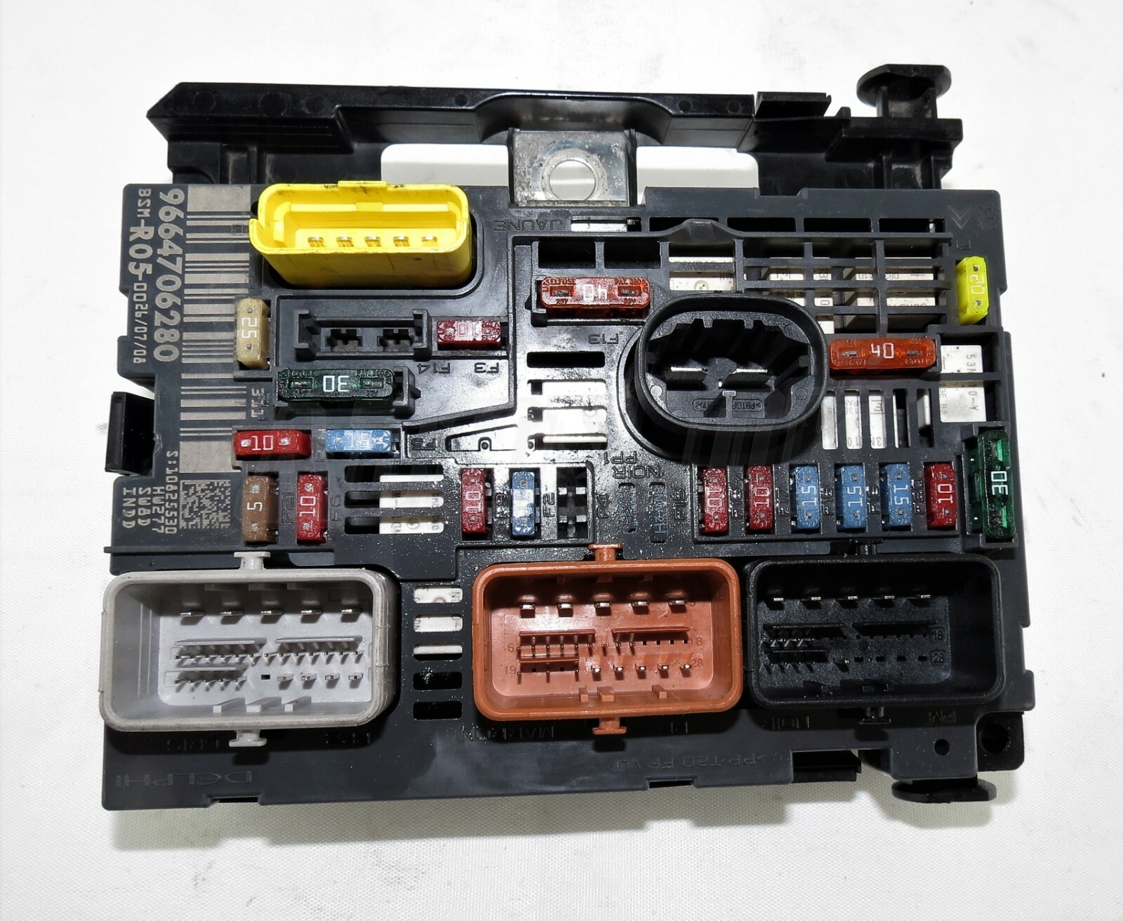 Peugeot Citroen BSM-R05-00 Fuse & Relay Box HW: 277 SW: 8D 9664706280 ...