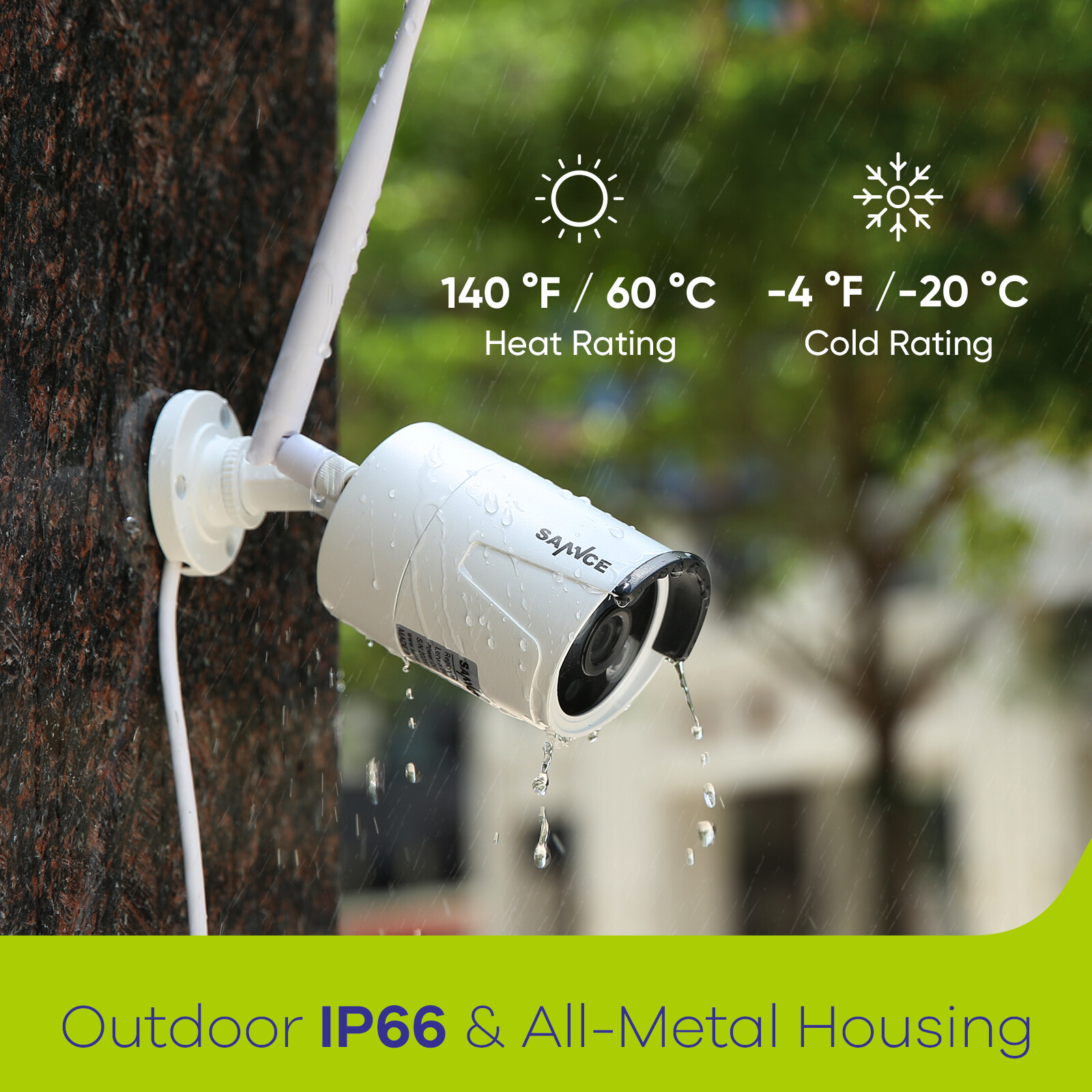 SANNCE 3MP Wireless Security Camera Video IP Network Outdoor CCTV Night ...