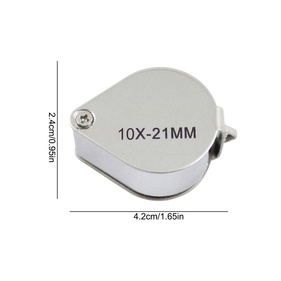 10X/30X Magnifying Loupe Jewelry Eye Glass Magnifier Foldable Jewelers ...