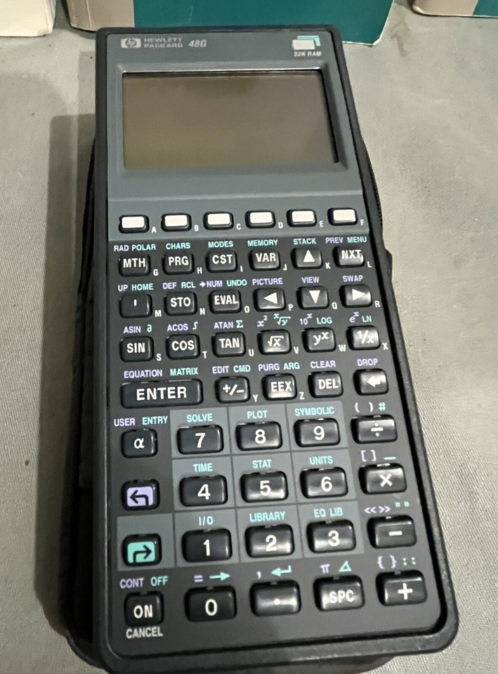 EXCELLENT Hewlett Packard HP 48GX Expandable Graphic Calculator w/Case3 ...