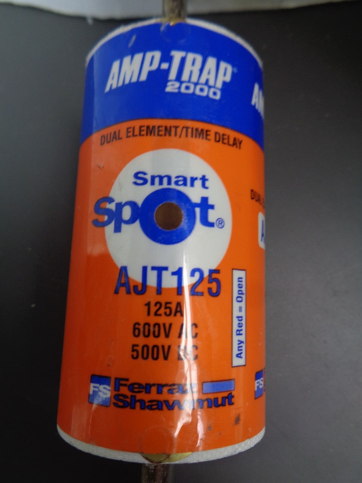 Nice Shawmut Smart Spot AJT125 Amp Class J Fuse LPJ-125SP | eBay