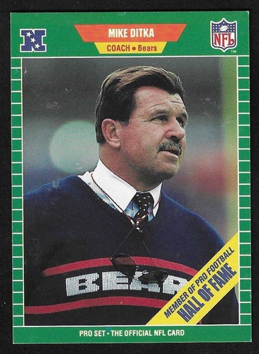 1989 Pro Set Mike Ditka Chicago Bears #53B | eBay