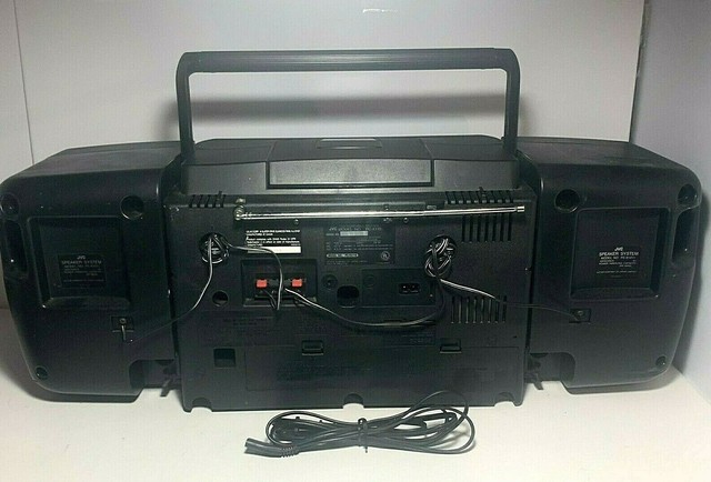 Vtg 90s JVC Pc-x110 Boombox Ghettoblaster W/ Remote CD Dual Cassette ...