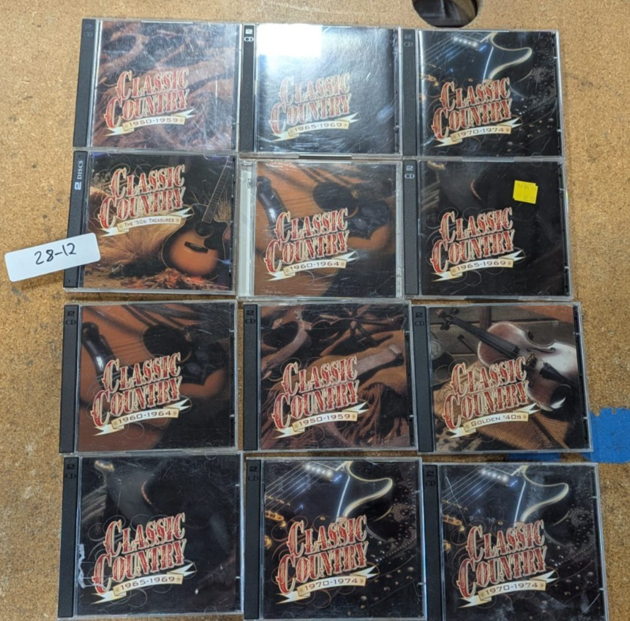 Time Life Classic Country CD 12 Discs Vintage Country Hits Collection ...