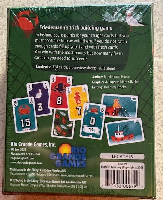 Fishing FACTORY SEALED card game by Rio Grande Games | eBay