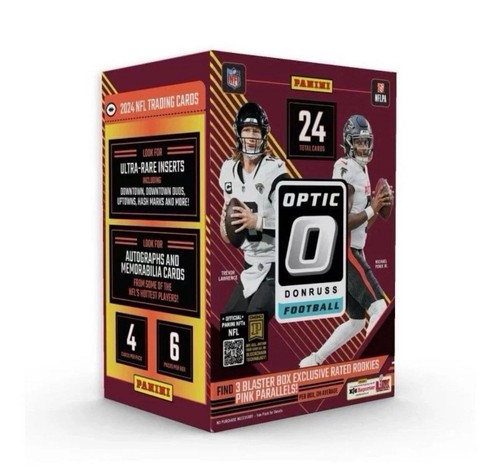 2024 Panini Donruss Optic Football Blaster Box - Factory Sealed - Pink ...