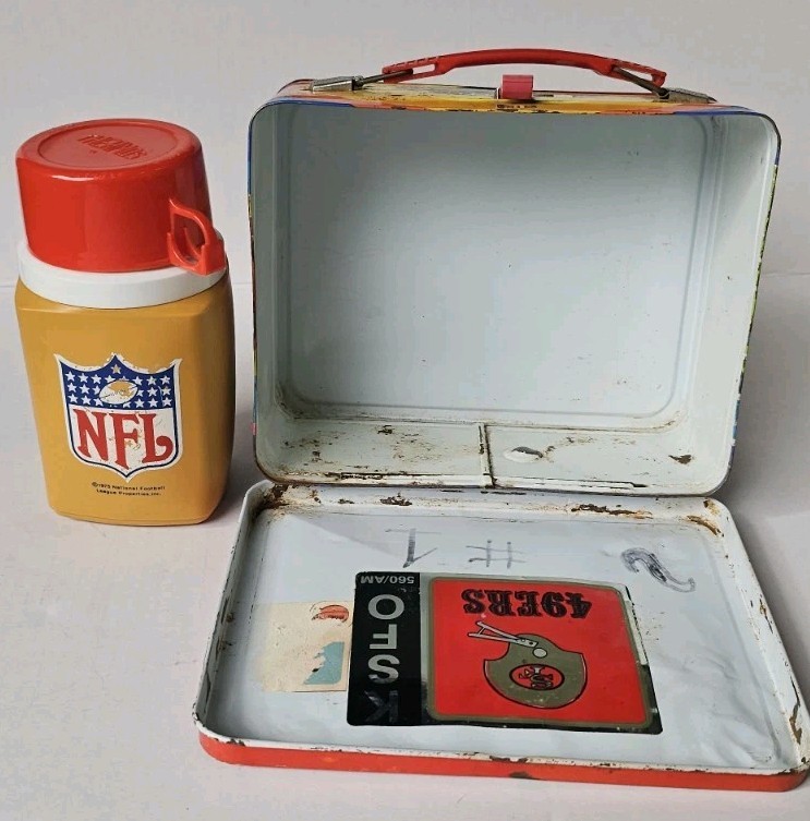 NFL Conference Lunch Box And Thermos 1976 | eBay