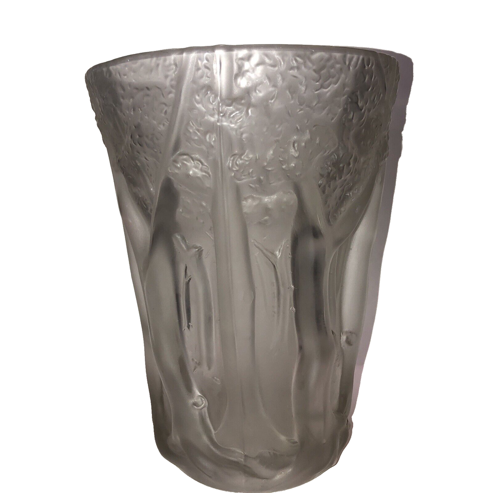 Josef Inwald Barolac Art Deco Glass Vase FOREST Czech 10” (NEW) From ...