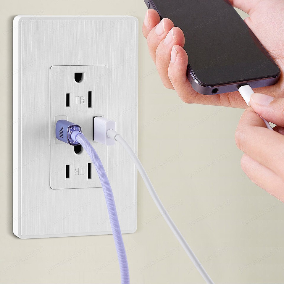 Electrical AC Power Outlet Panel Wall Socket Receptacle USB-C USB-A ...