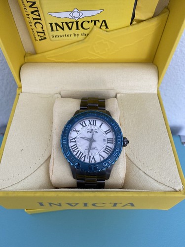 Invicta Mens Blue Pro Diver Watch Papers Box Xtra Links New Battery ...