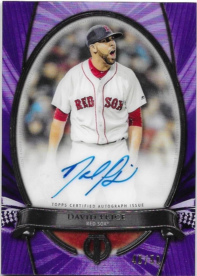 2017 Topps Tribute - Tribute to the Moment David Price #TTM-DP Purple ...