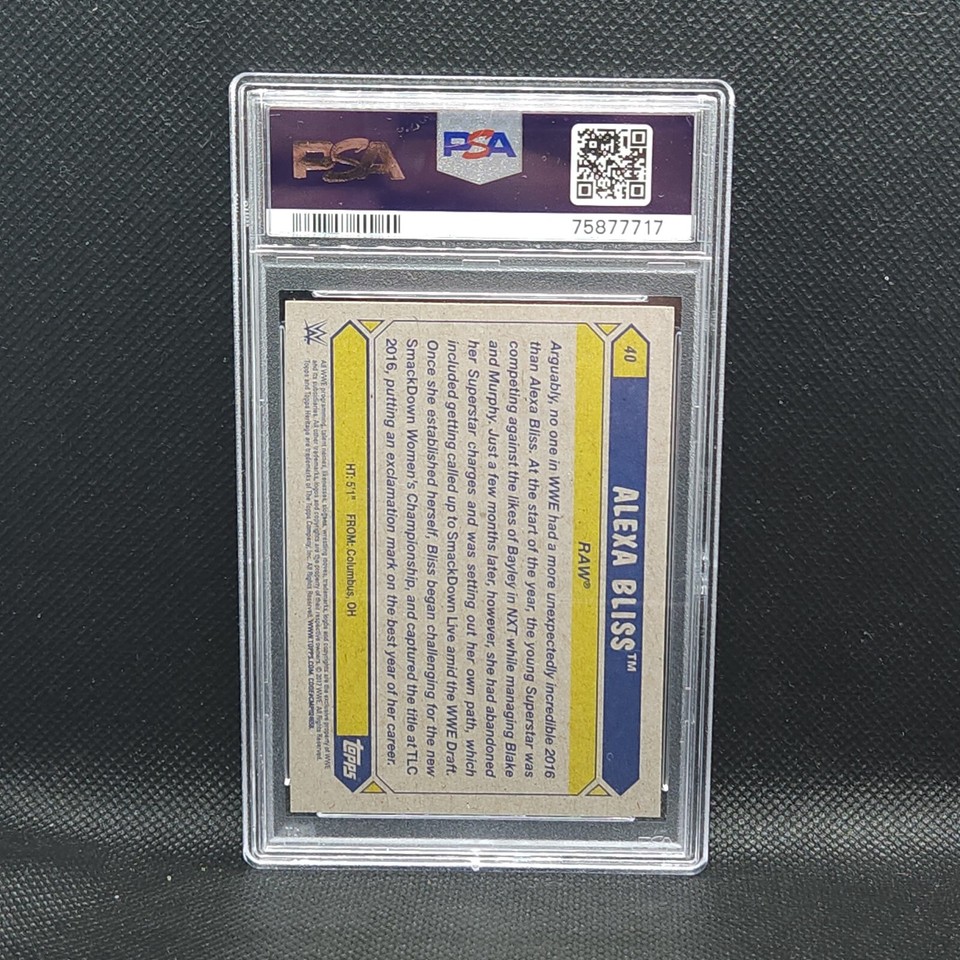 2017 Topps Heritage WWE Alexa Bliss All Star Rookie #40 PSA 7 | eBay