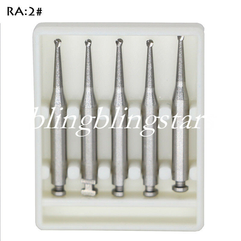 8 Types Dental Round Carbide Bur for Low Slow Speed Latch Type RA 1 ...