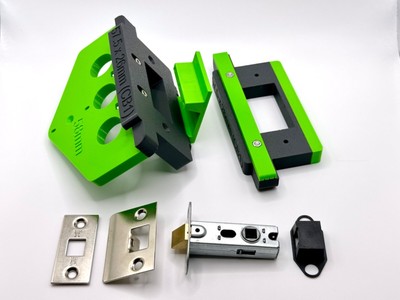 Tubular Latch Jig Router Template for Carlisle Brass BTL1 BTL2 BTL3 ...