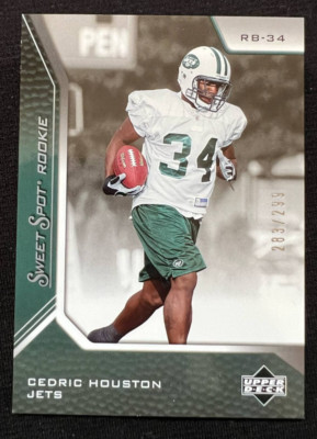 CEDRIC HOUSTON New York Jets 2005 Upper Deck Sweet Spot #227 Rookie RC ...