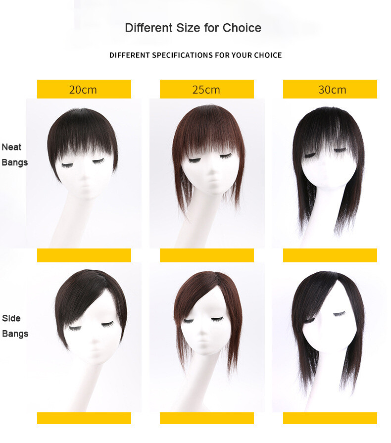 100% Human Hair Topper Toupee for Women Clip in Hairpiece Top Piece ...