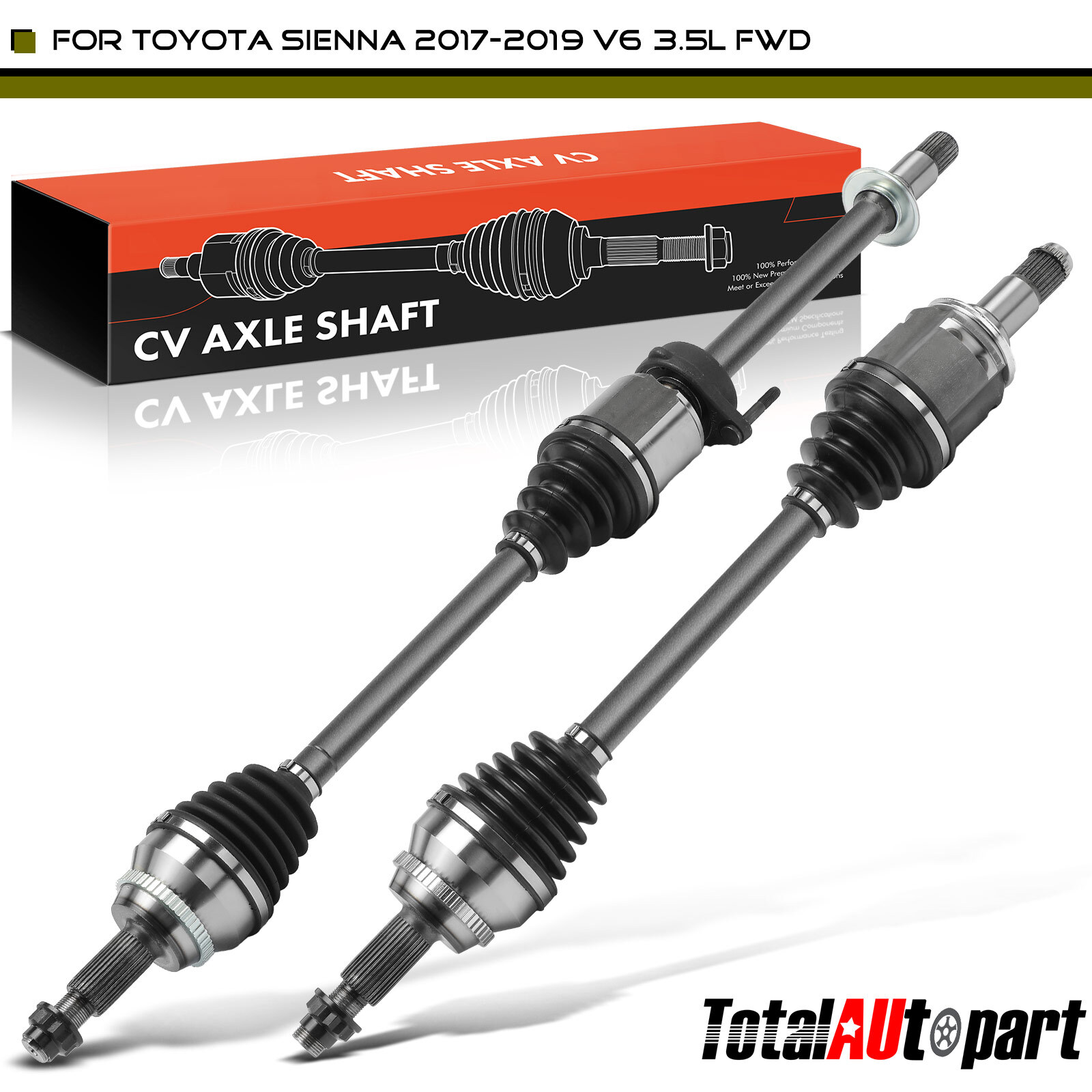 New 2x CV Axle Assembly for Toyota Sienna 2017-2020 V6 3.5L Front Left ...