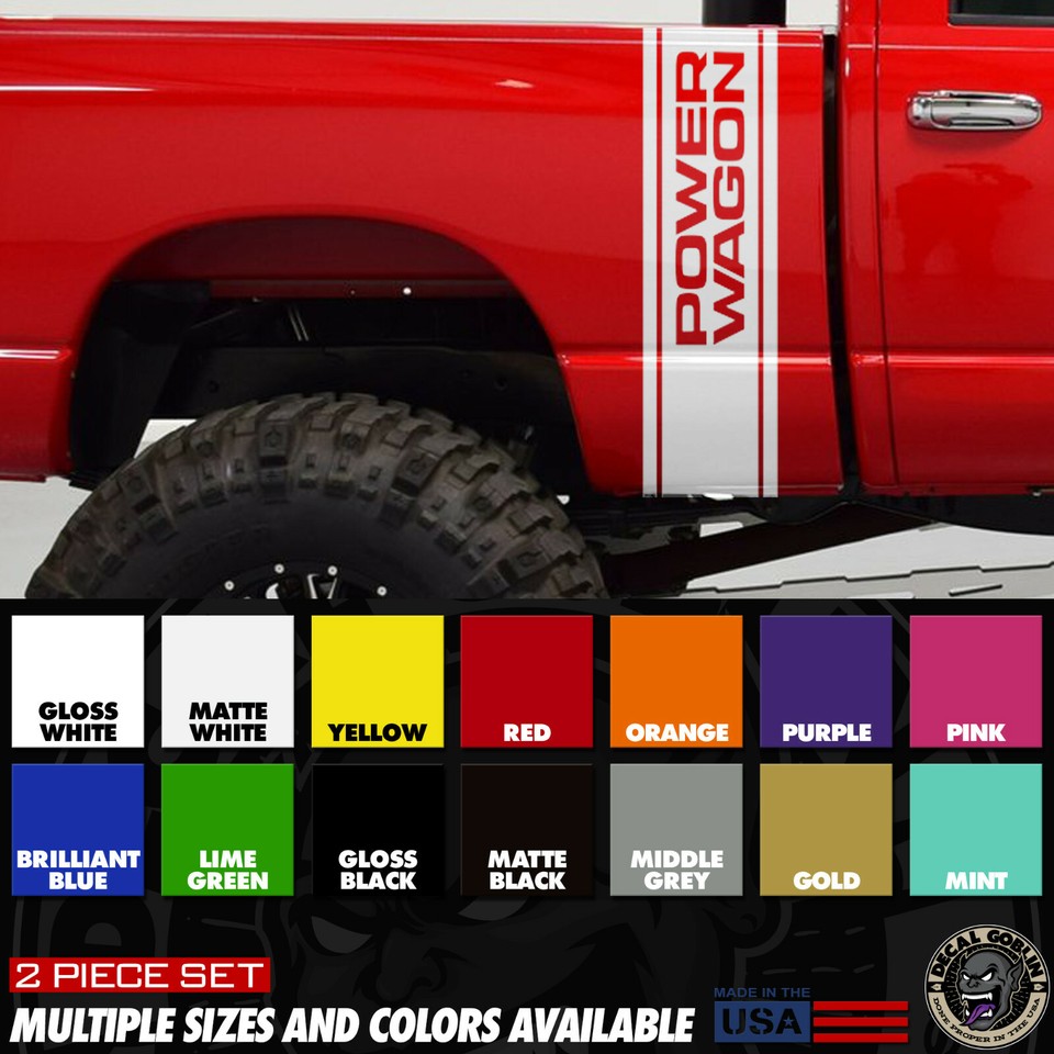 Vinyl Stickers Decal Graphics For Dodge Ram 1500 2500 Truck Power Wagon ...