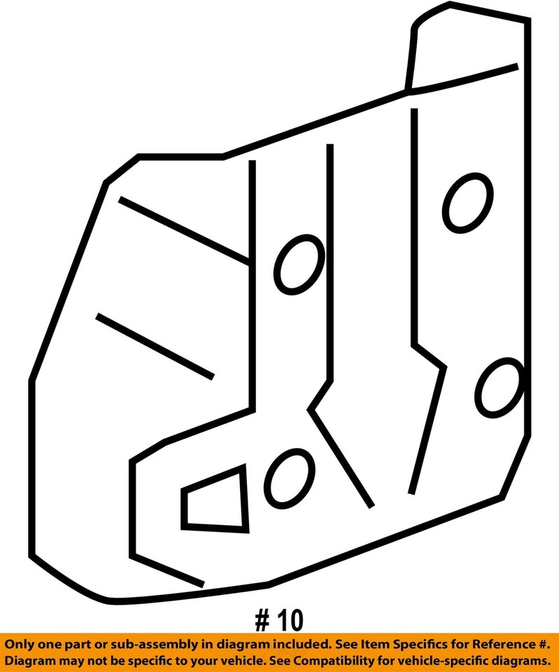 GM OEM 18-23 Traverse Fender Structural Components Rails-Fender Mtg Bkt ...