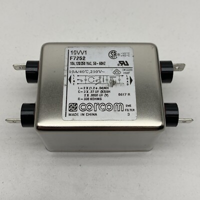 Corcom 10VV1 Power Line RFI EMI Filter for Emission Control 10A 125 ...