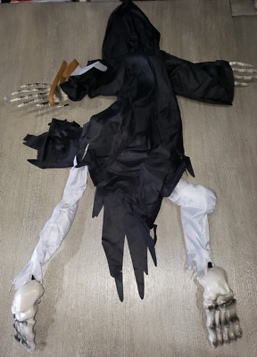 NEW HALLOWEEN WALL DECORATION GRIM REAPER CLIMBER SCARY! WITH HOOKS TO ...