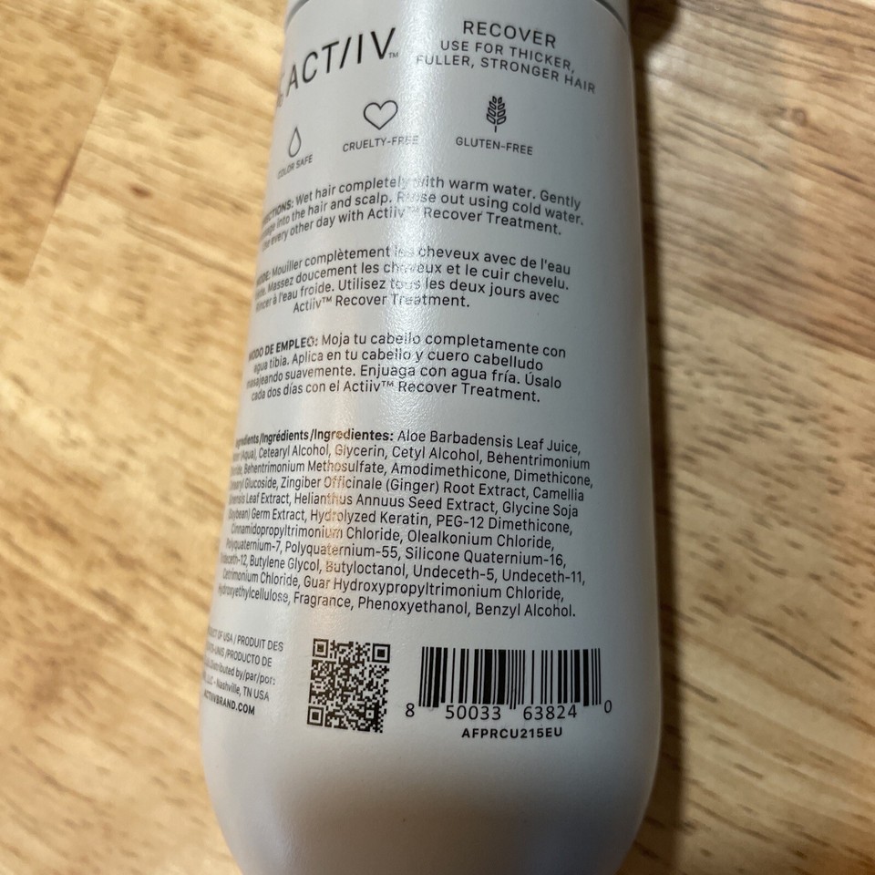 Recover Thickening Conditioner Recover by ACTiiV Hair Science 7oz ...