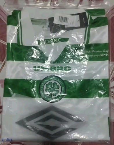 Celtic 99 Umbro Scottish PREMIERSHIP Football Kit Soccer Jersey Large ...