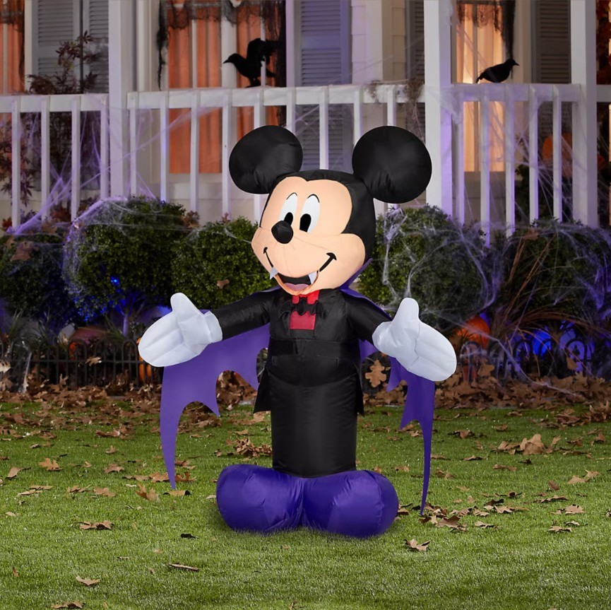 Halloween Inflatable Mickey Mouse Vampire Costume LED Airblown | eBay