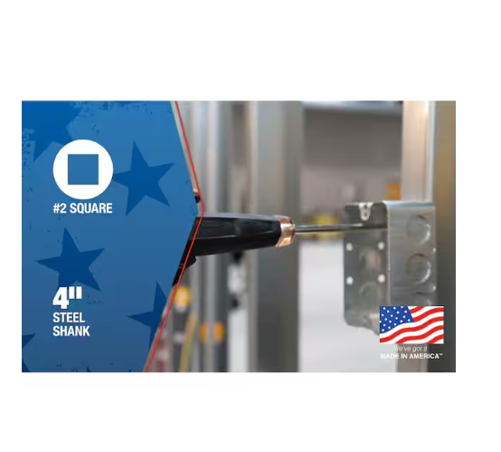 2 Square Tip Screwdriver with 4 in. Shank | eBay