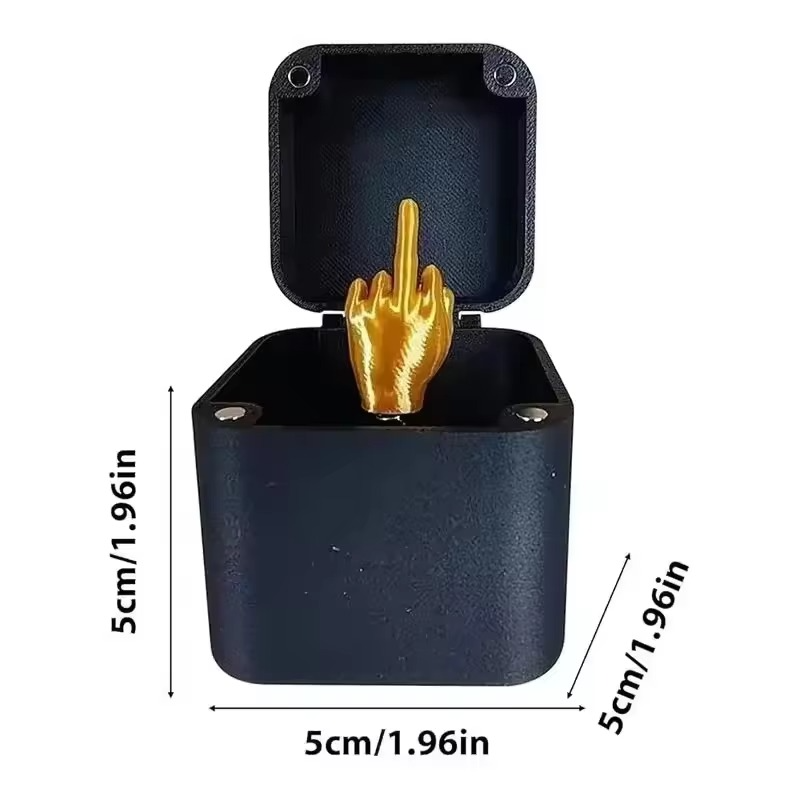 1PC Middle Finger In A Box Funny Surprise Box Pop up Christmas Novelty ...