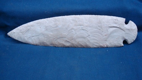 Large Gray Ghost 9" Arrowhead Spear, Tool Flint Knapping Bryan ...