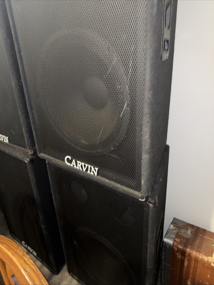 Lot Of Vintage Carvin 2-TR 1503 2- 1801 And 3 722 Monitors Stage ...