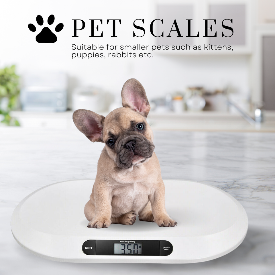 Digital Pet Weighing Scales Puppy Electronic Pet Kitten Bathroom 20kgs ...