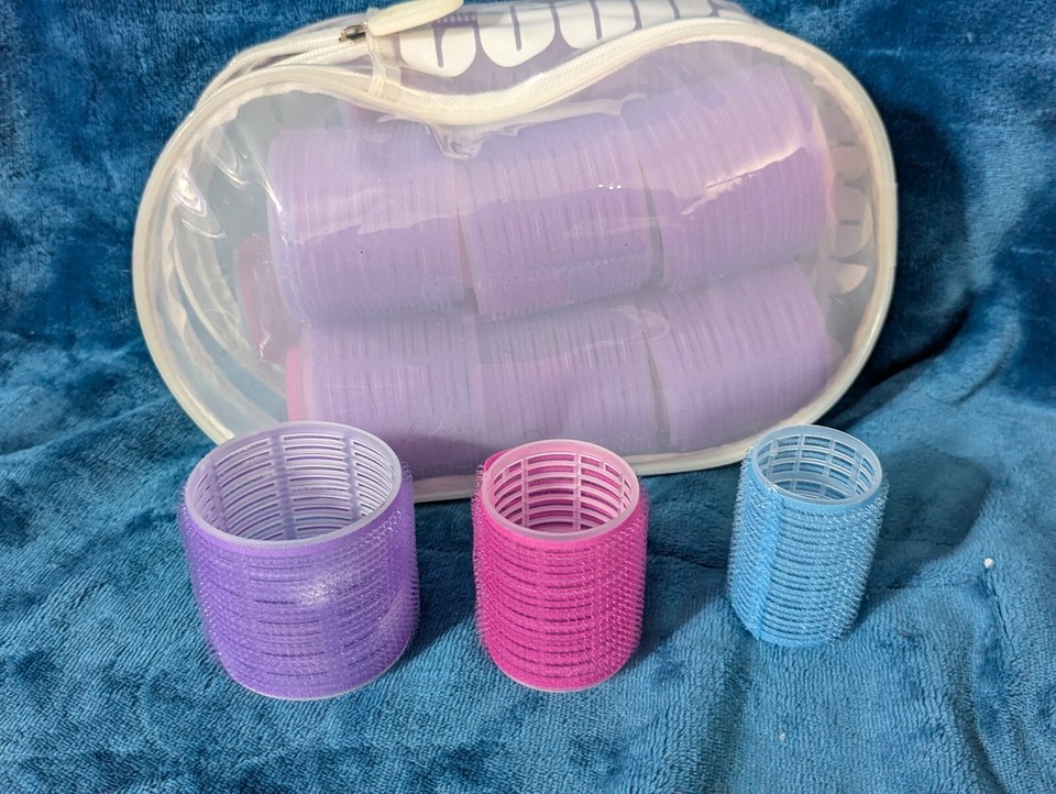 Jumbo Heatless Hair Rollers -Salon Quality Hook Loop Curlers All Hair ...