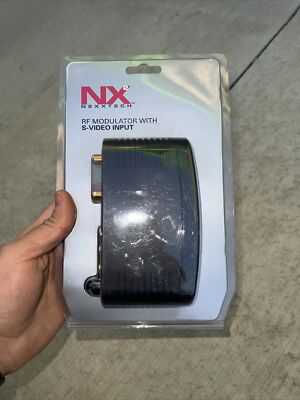 NEW Nexxtech RF Modulator Video Converter Audio Stereo TV Games Adapter ...