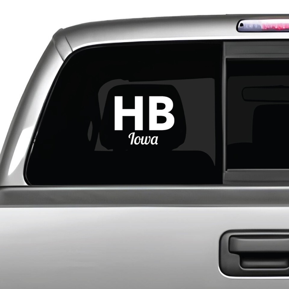 Holler Boys HB + Your State Vinyl Decal - Truck or Car Sticker ...