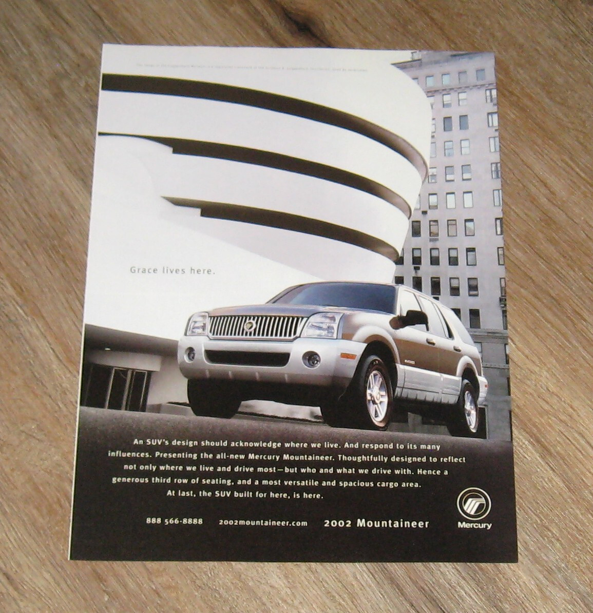 Mercury Car AD 2002 Mountaineer original ONE magazine page ...