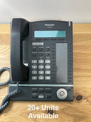 1x Genuine Panasonic KX-T7633 Digital Telephone Black Proprietary Phone ...