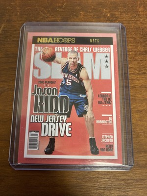 Jason Kidd Slam Winter edition Gold Foil 2021-22 Panini NBA Hoops Card ...